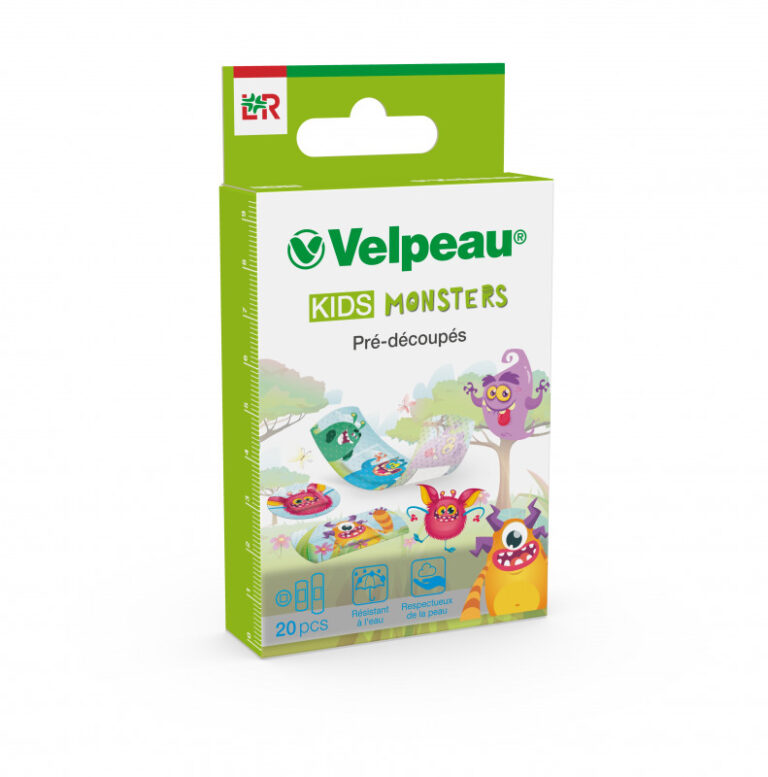 Velpeau® kids monster Pansements prédécoupés pour enfants - Velpeau